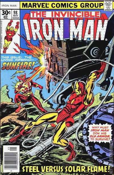 Iron Man #98 Published May 1977 | Key Collector Comics