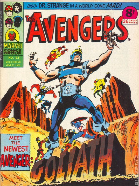 The Avengers #92 Published June 1975 | Key Collector Comics