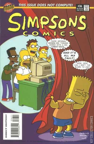 Simpsons Comics #36 Published April 1998 | Key Collecto