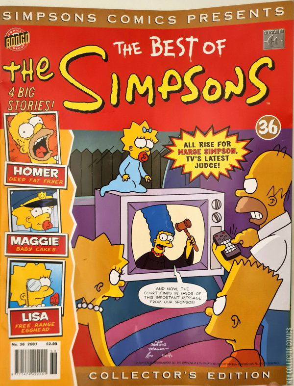 The Best of the Simpsons #36 Published March 2007 | Key