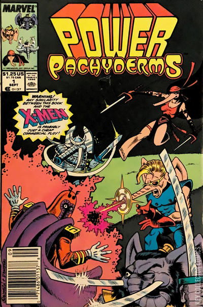 Power Pachyderms #1 Newsstand Published September 1989