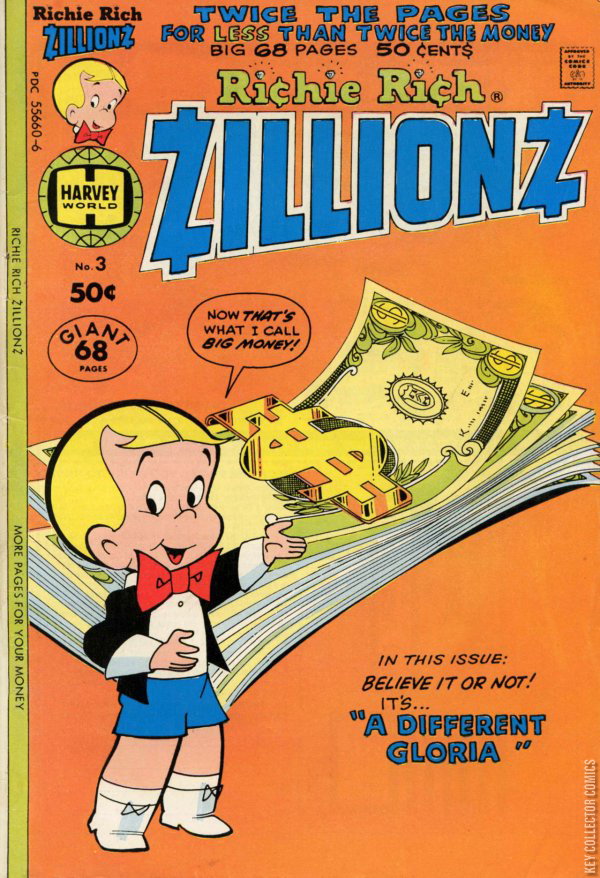 Richie Rich Zillionz #3 Published May 1977 | Key Collec