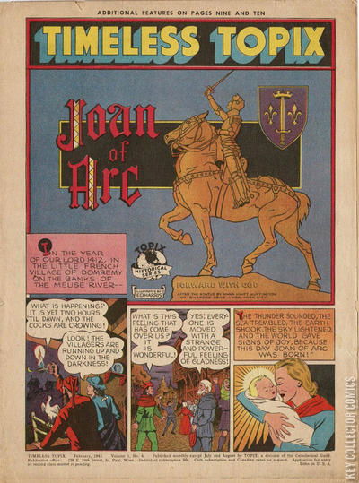 Timeless Topix #4 Published January 1942 | Key Collecto