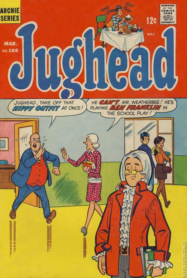 Archie's Pal Jughead #166 Published March 1969 | Key Co
