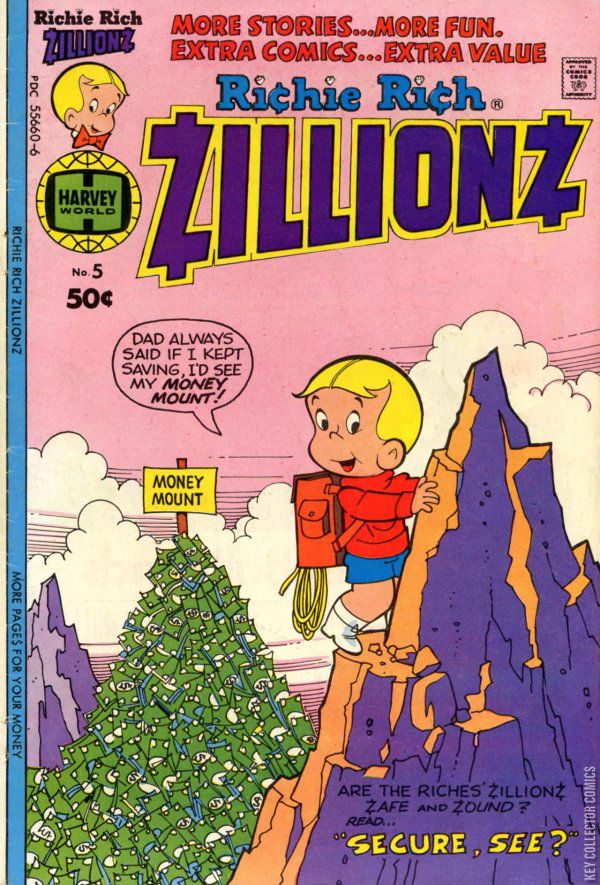 Richie Rich Zillionz #5 Published August 1977 | Key Col