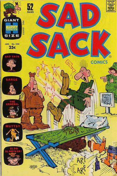 Sad Sack Comics #224 Published December 1969 | Key Coll