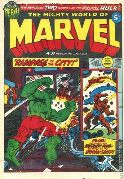 The Mighty World of Marvel #35 Published June 1973 | Ke