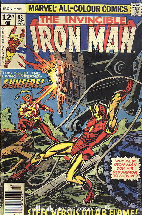 Iron Man #98 UK Edition Published May 1977 | Key Colle