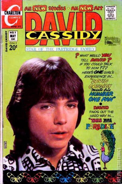 David Cassidy 3 Published May 1972 Key Collector Comics 6530