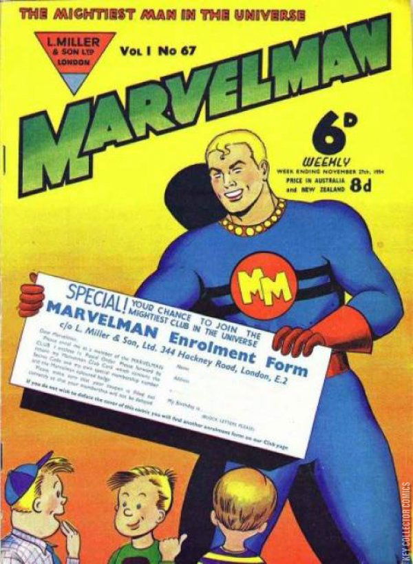 Marvelman #67 UK Edition Published November 1954 | Key