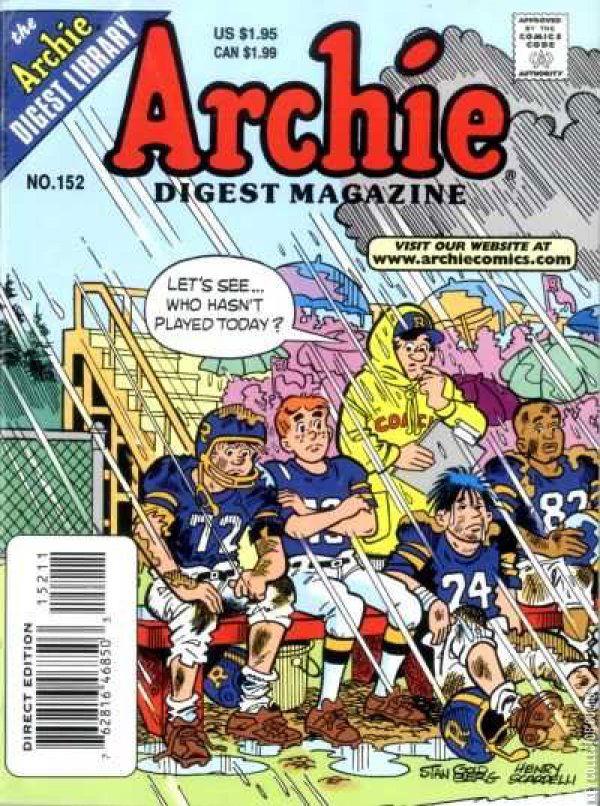 Archie Comics Digest #152 Published January 1998 | Key