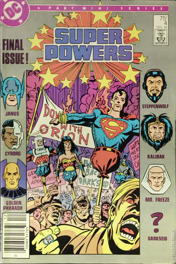 Super Powers #4 Newsstand Published December 1986 | Ke
