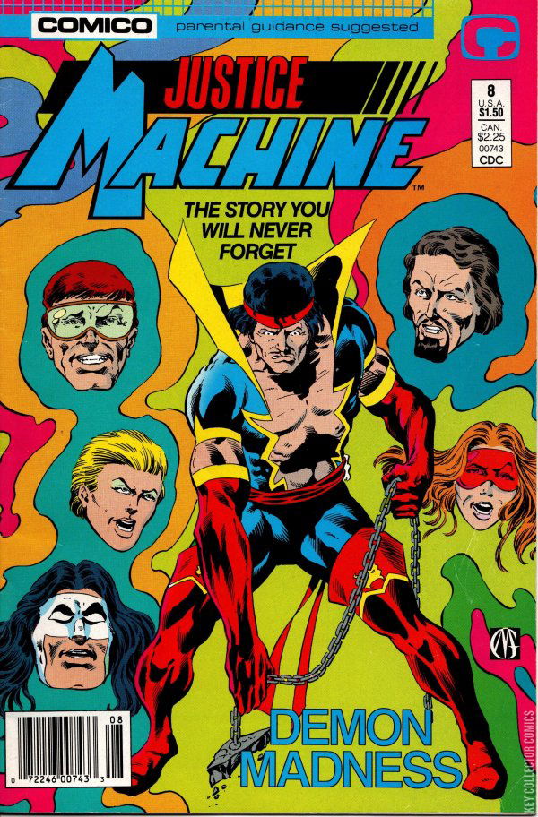 Justice Machine #8 UK Edition Published August 1987
