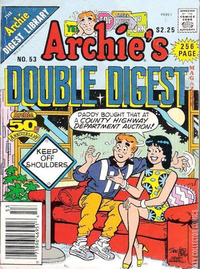 Archie Double Digest #53 Published July 1991 | Key Coll