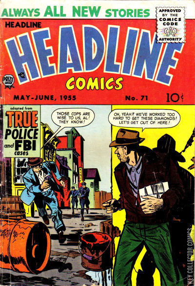 Headline Comics #71 Published June 1955 | Key Collector
