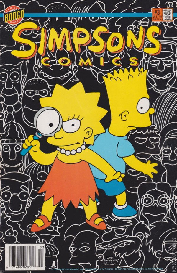 Simpsons Comics #3 Published March 1994 | Key Collector