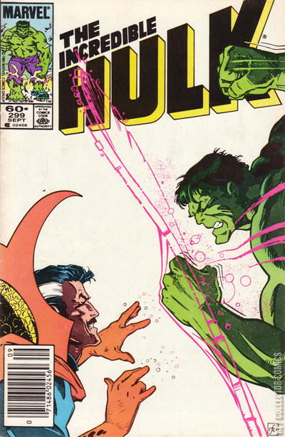 Incredible Hulk #299 Newsstand Published September 198