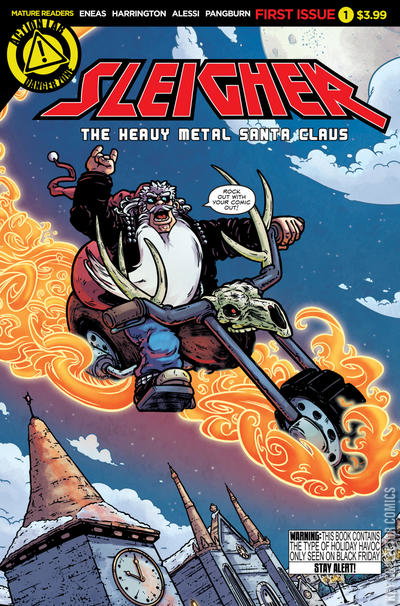 Sleigher: The Heavy Metal Santa Claus by Action Lab | Key Collector Comics