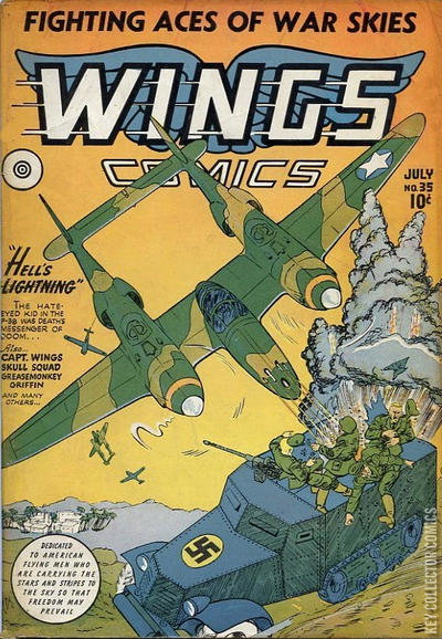 Wings Comics #35 Published July 1943 | Key Collector Comics