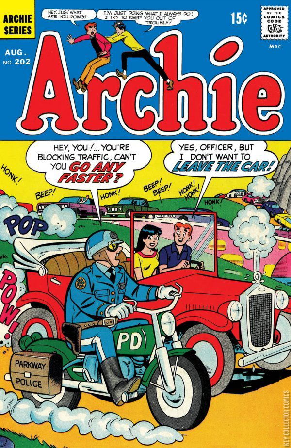 Archie Comics #202 Published August 1970 | Key Collecto