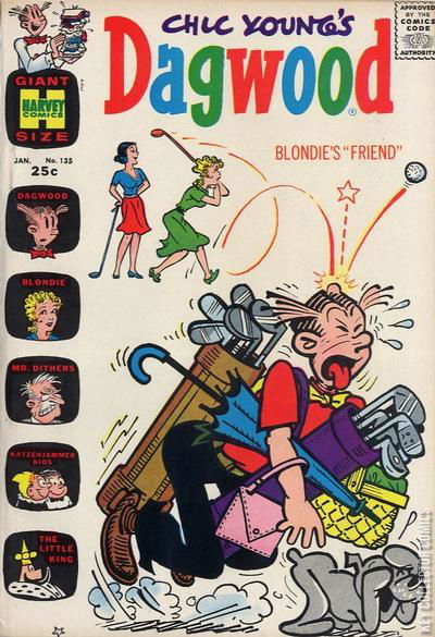 Chic Young's Dagwood Comics #135 Published January 1964