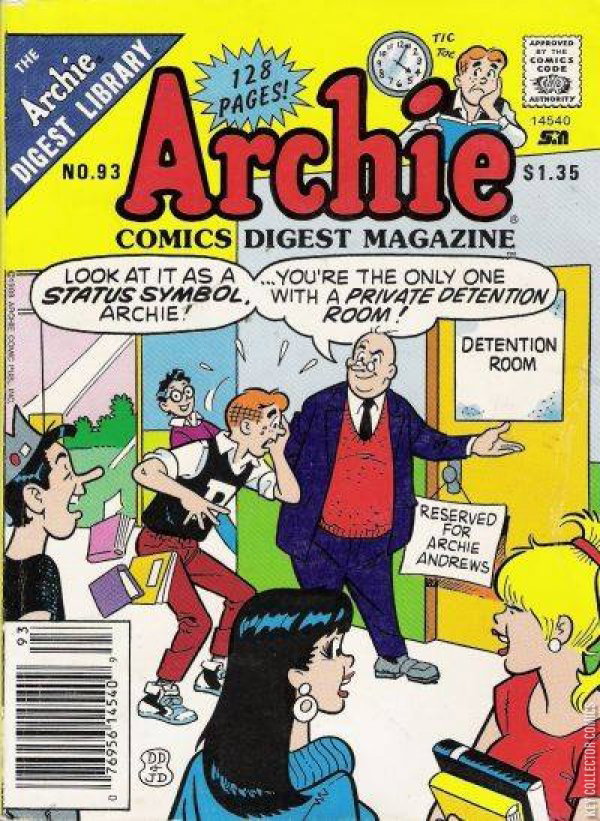 Archie Comics Digest #93 Published December 1988 | Key