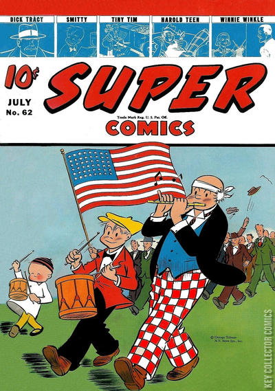 Super Comics #62 Published July 1943 | Key Collector Comics
