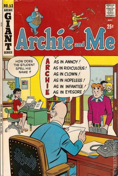 Archie & Me #53 Published December 1972 | Key Collector