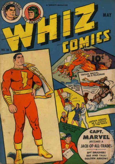 Whiz Comics #54 Published May 1944 | Key Collector Comics