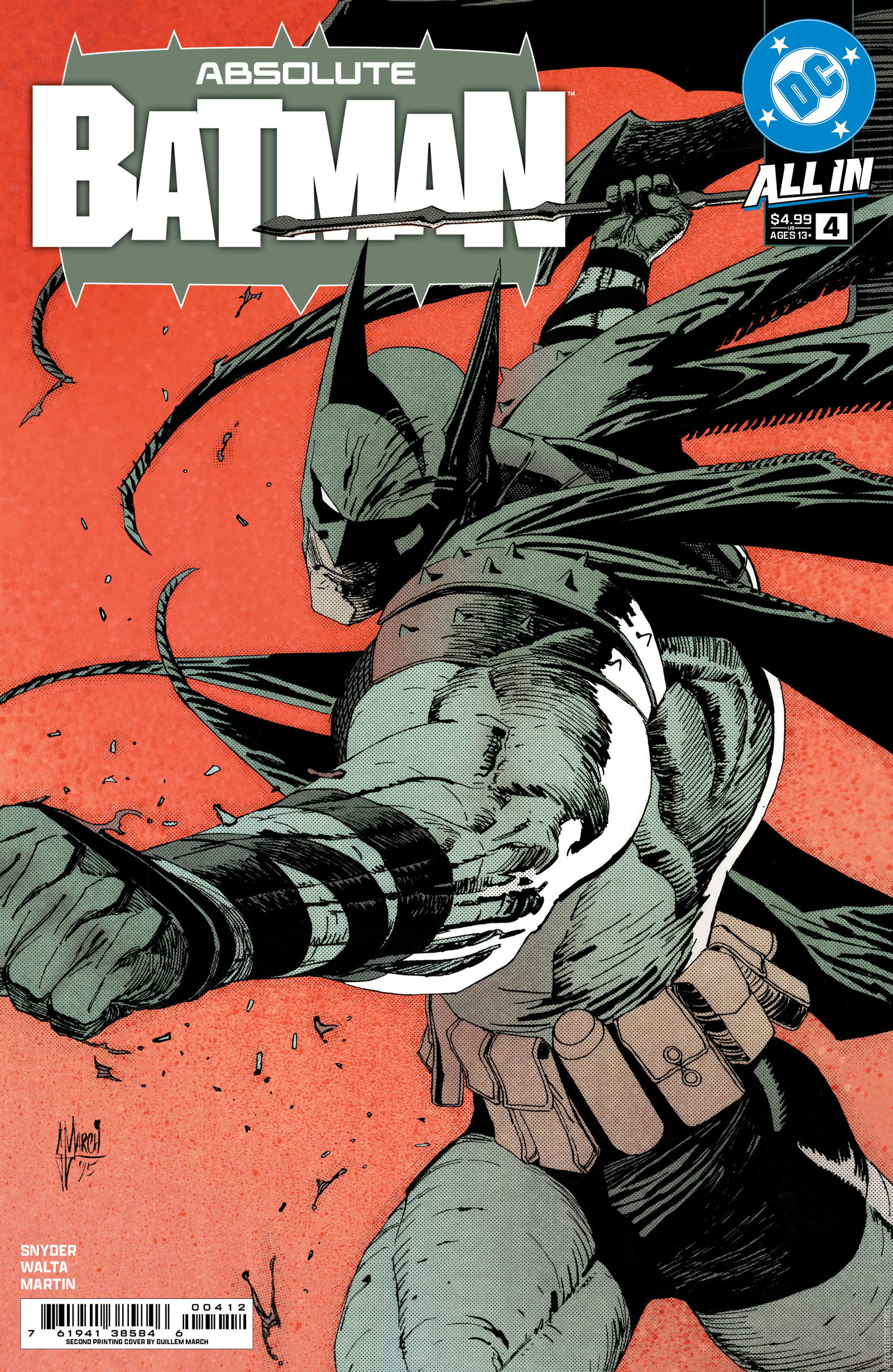 Absolute Batman #4 2nd Print Published March 2025 | Ke