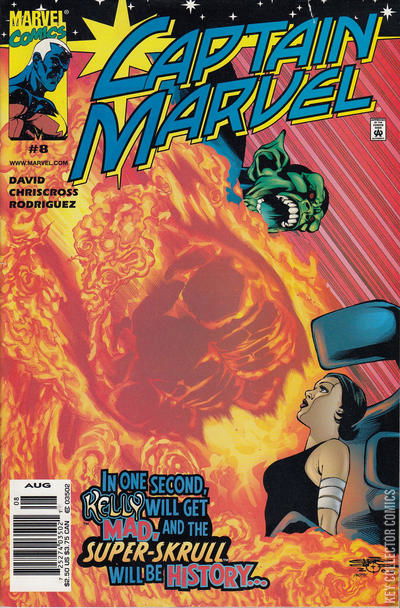 Captain Marvel #8 Newsstand Published August 2000 | Ke