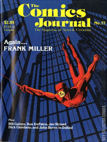 Comics Journal #77 Published November 1982 | Key Collec