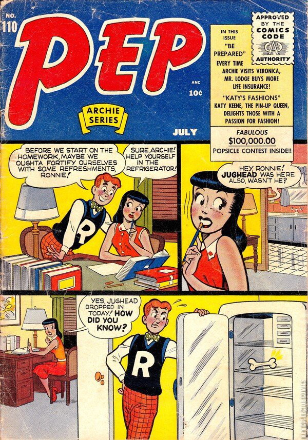 Pep Comics #110 Published July 1955 | Key Collector Comics