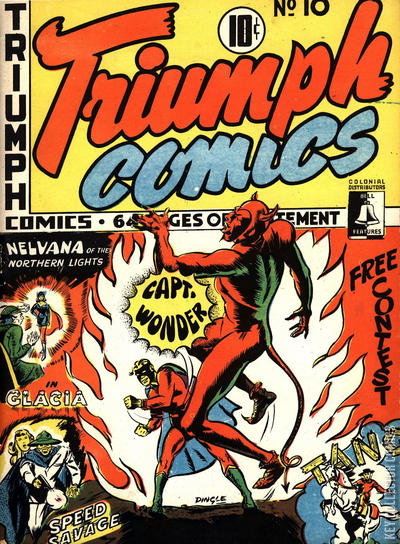 Triumph Comics #10 Published September 1942 | Key Colle