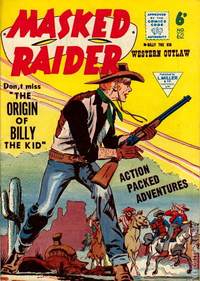 Masked Raider #62 UK Edition Published January 1957