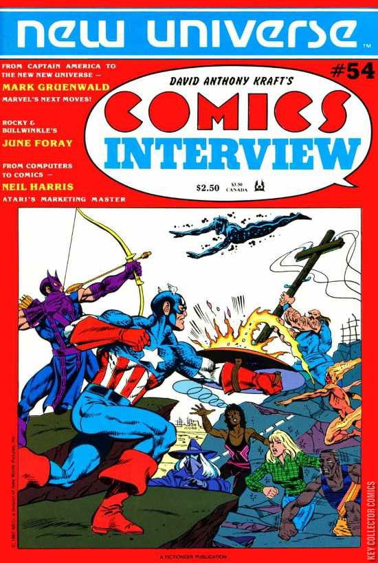 Comics Interview #54 Published January 1987 | Key Colle