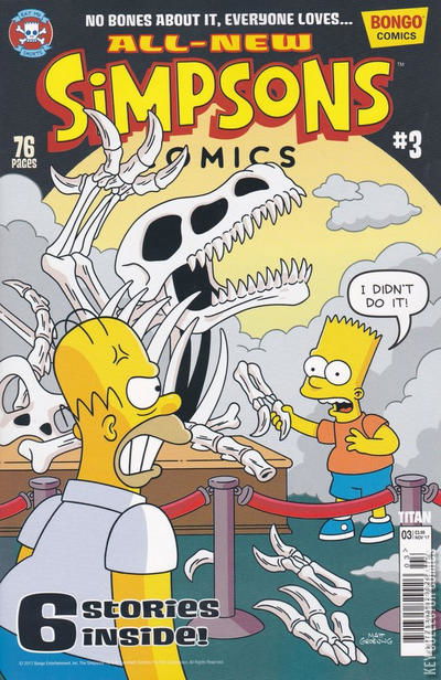 Simpsons Comics #3 Published November 2017 | Key Collec