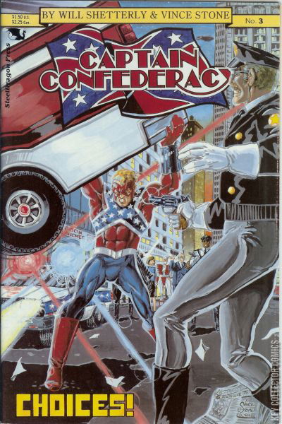 Captain Confederacy #3 Published September 1986 | Key C