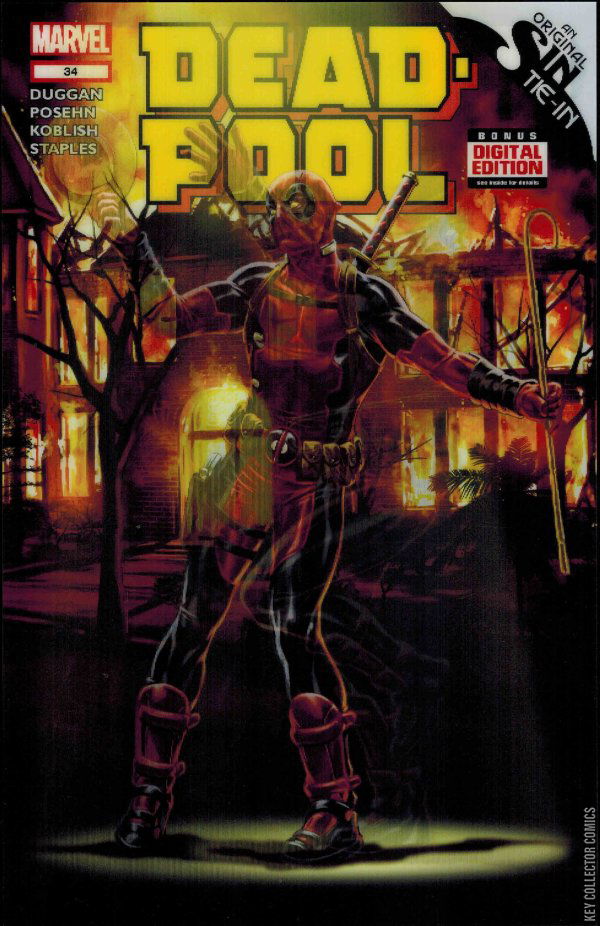 Deadpool #34 Lenticular Published September 2014 | Key