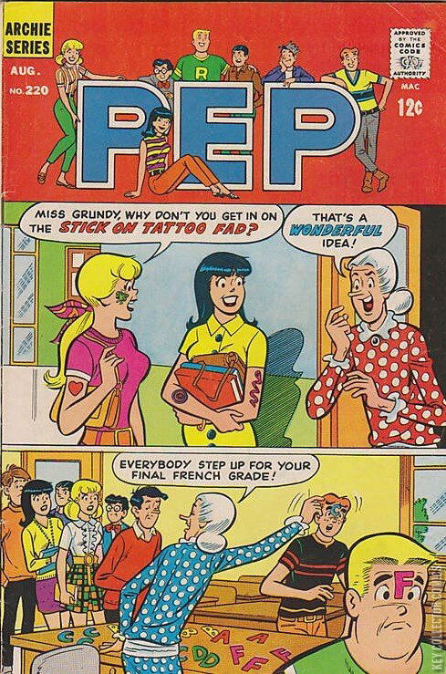 Pep Comics #220 Published August 1968 | Key Collector Comics