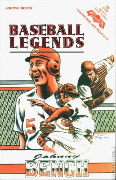 Baseball Legends Comics #16 Published June 1993 | Key C