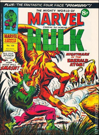The Mighty World of Marvel #125 Published February 1975