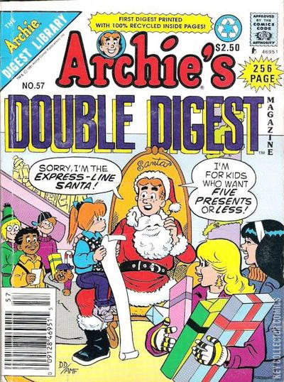 Archie Double Digest #57 Published February 1992 | Key