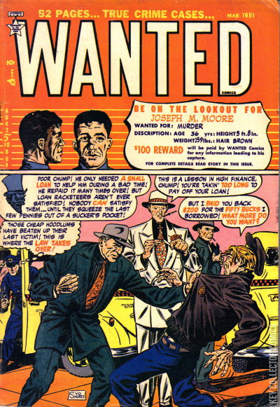 Wanted Comics #37 Published May 1951 | Key Collector Comics