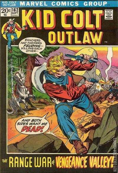 Kid Colt Outlaw #162 Published September 1972 | Key Col