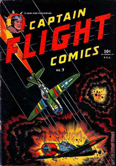 Captain Flight Comics #7 Published March 1945 | Key Col