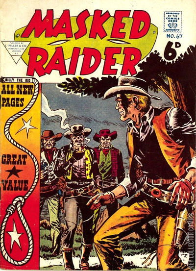 Masked Raider #67 UK Edition Published January 1957