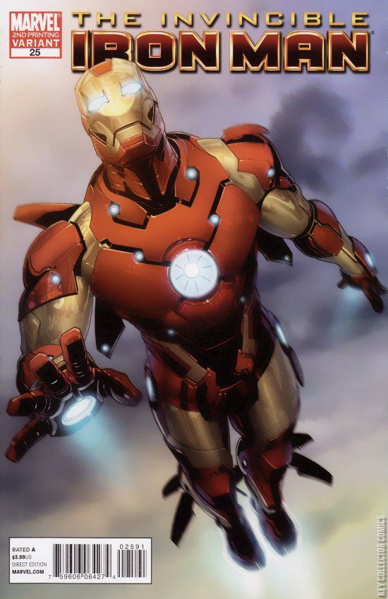 Invincible Iron Man #25 2nd Print Published June 2010