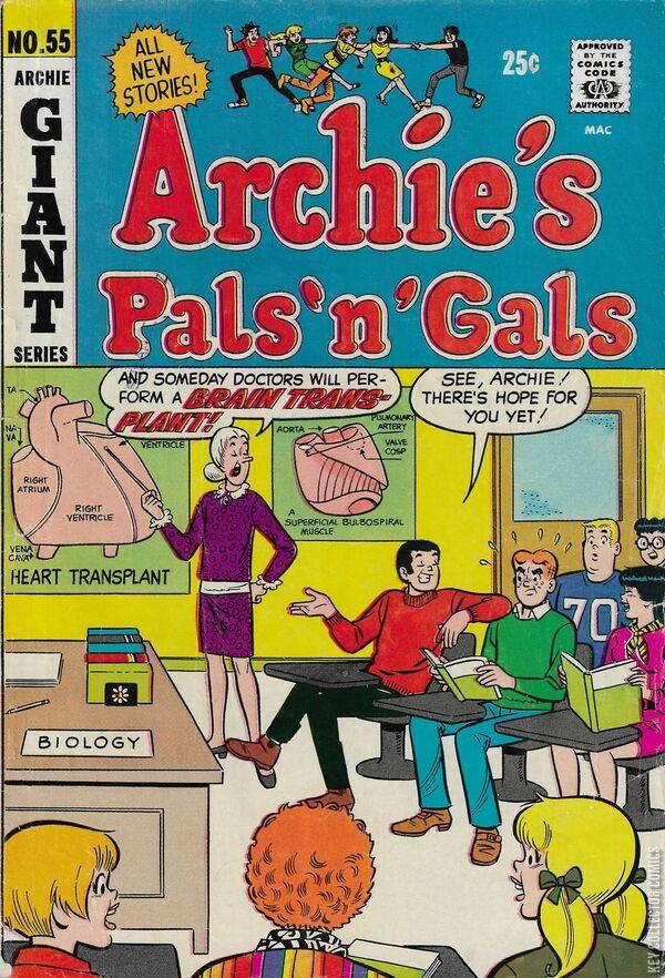 Archie's Pals n' Gals #55 Published December 1969 | Key