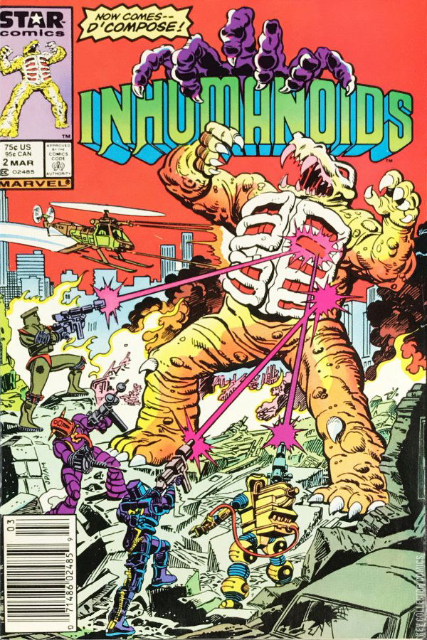 Inhumanoids #2 Newsstand Published March 1987 | Key Co